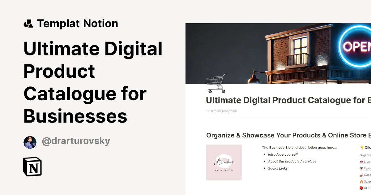 Ultimate Digital Product Catalogue for Businesses Templat oleh Arturo ...