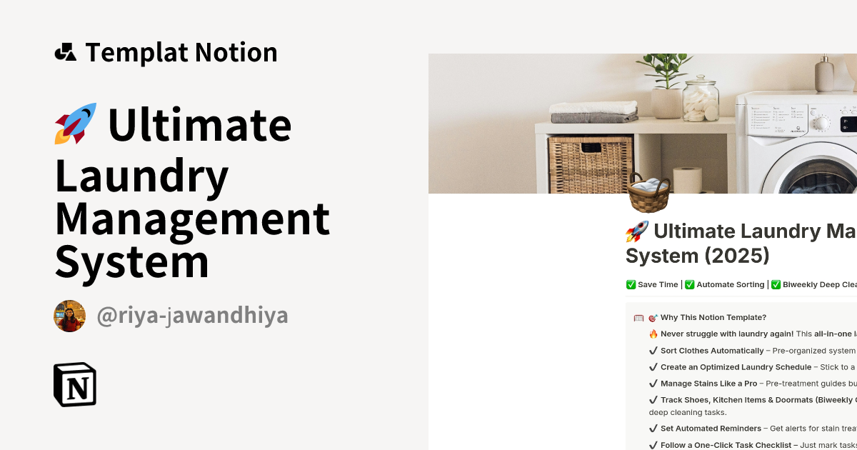 🚀 Ultimate Laundry Management System Templat oleh Riya Jawandhiya ...