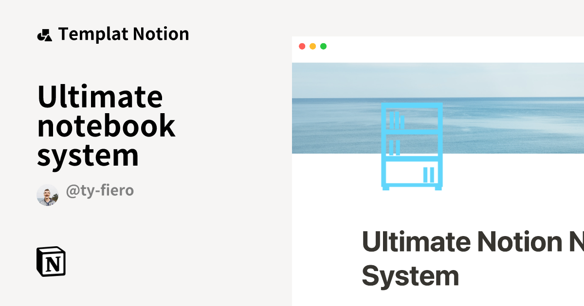Templat Ultimate notebook system | Notion Marketplace