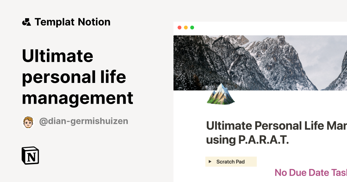Ultimate personal life management Templat oleh Dian Germishuizen ...