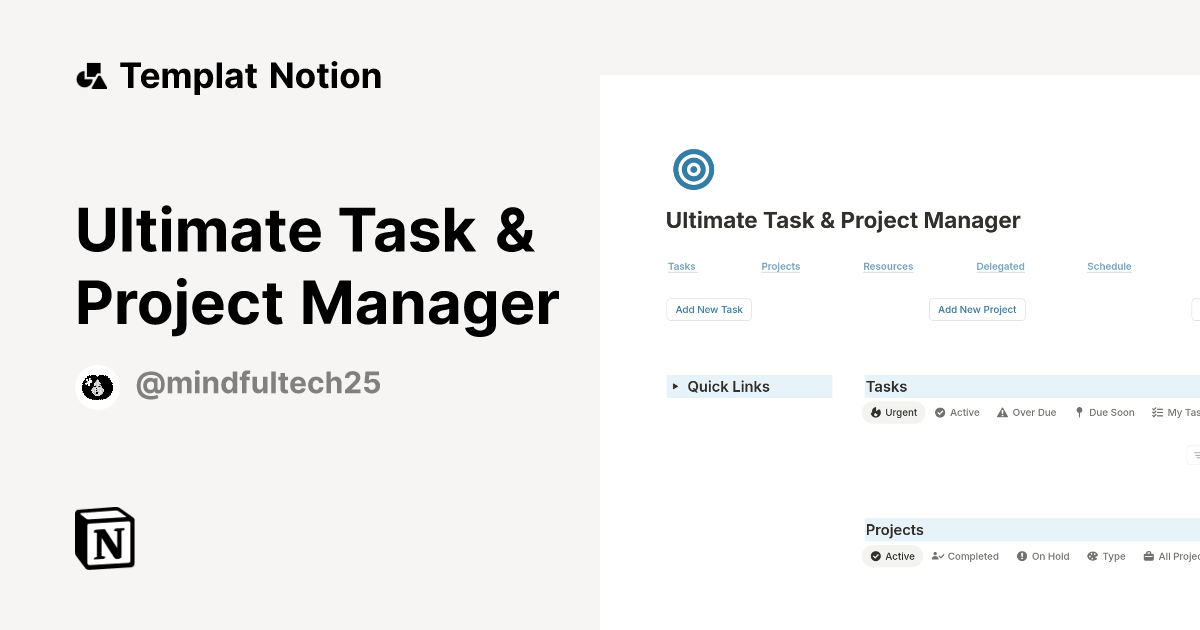 Ultimate Task & Project Manager Templat oleh Osesenaga Okieimen ...
