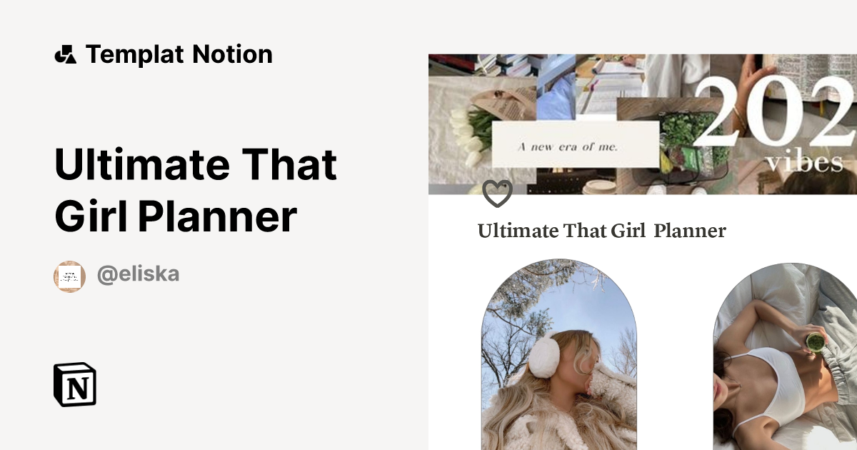 Ultimate That Girl Planner Templat oleh Lisa | Notion Marketplace