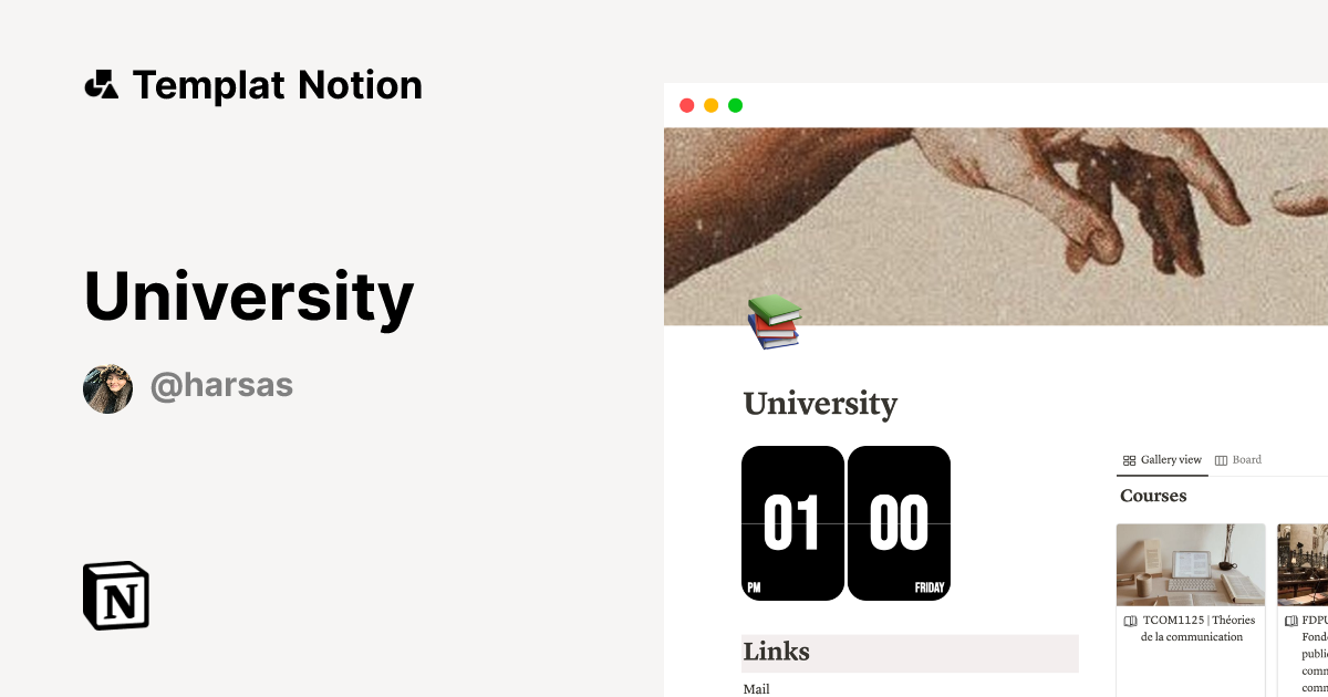 Templat University | Notion Marketplace