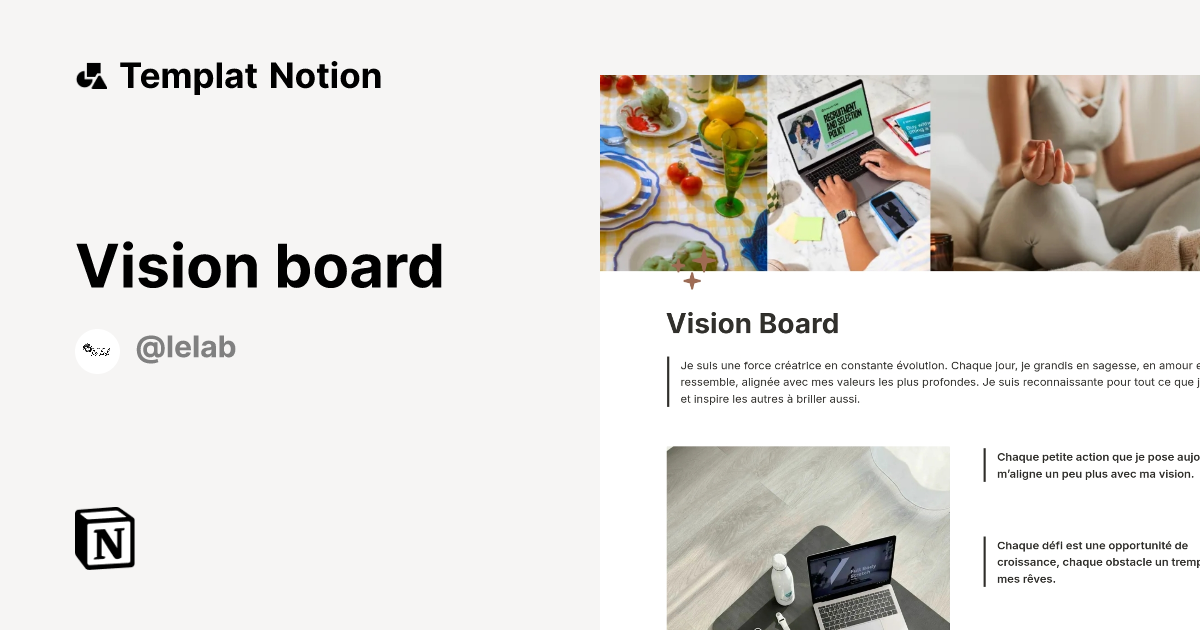 Templat Vision board | Notion Marketplace