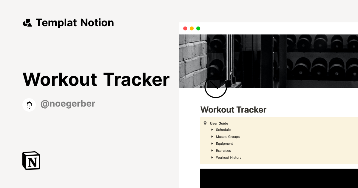 Workout Tracker Templat oleh Strava Running Tracker | Notion Marketplace