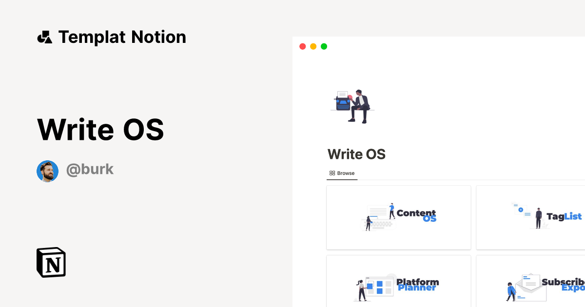 Templat Write OS | Notion Marketplace