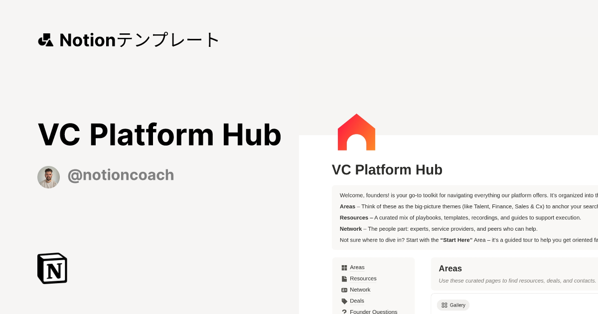 VC Platform Hubテンプレート・作成者：Workcraft | Workspaces, Automation & AI for ...