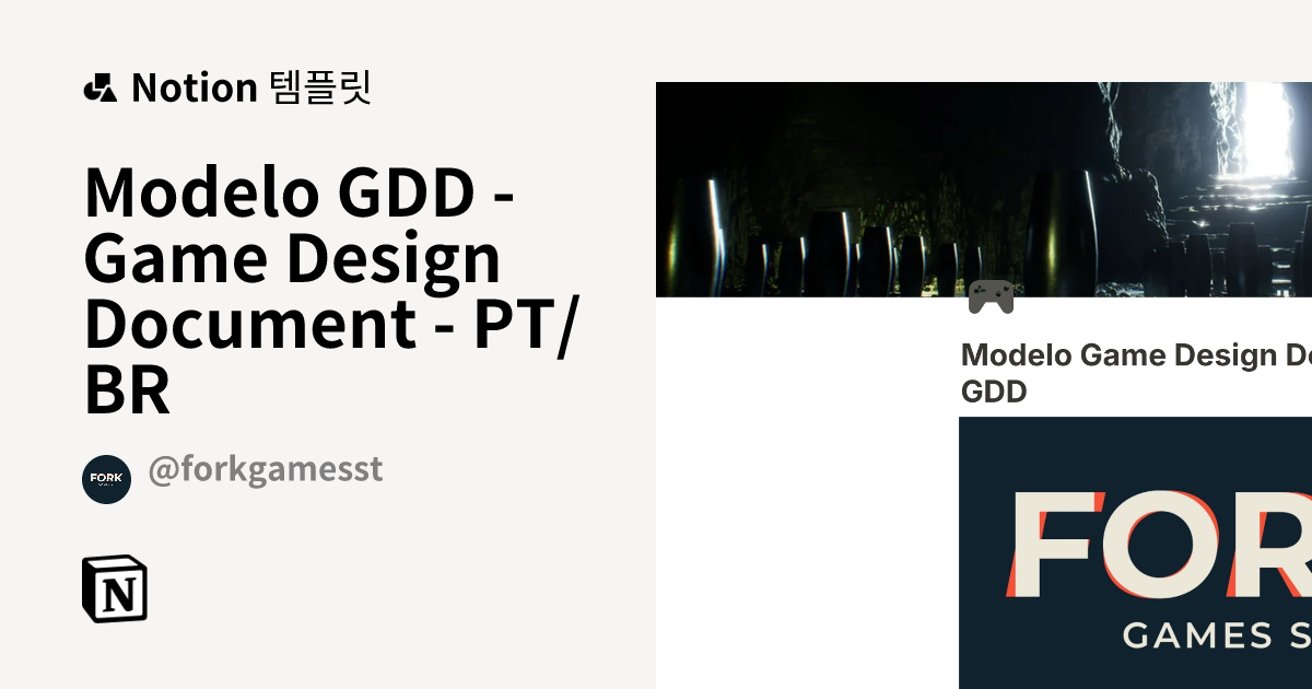 Modelo GDD - Game Design Document - PT/BR 템플릿 제작자 Fork Games ST ...
