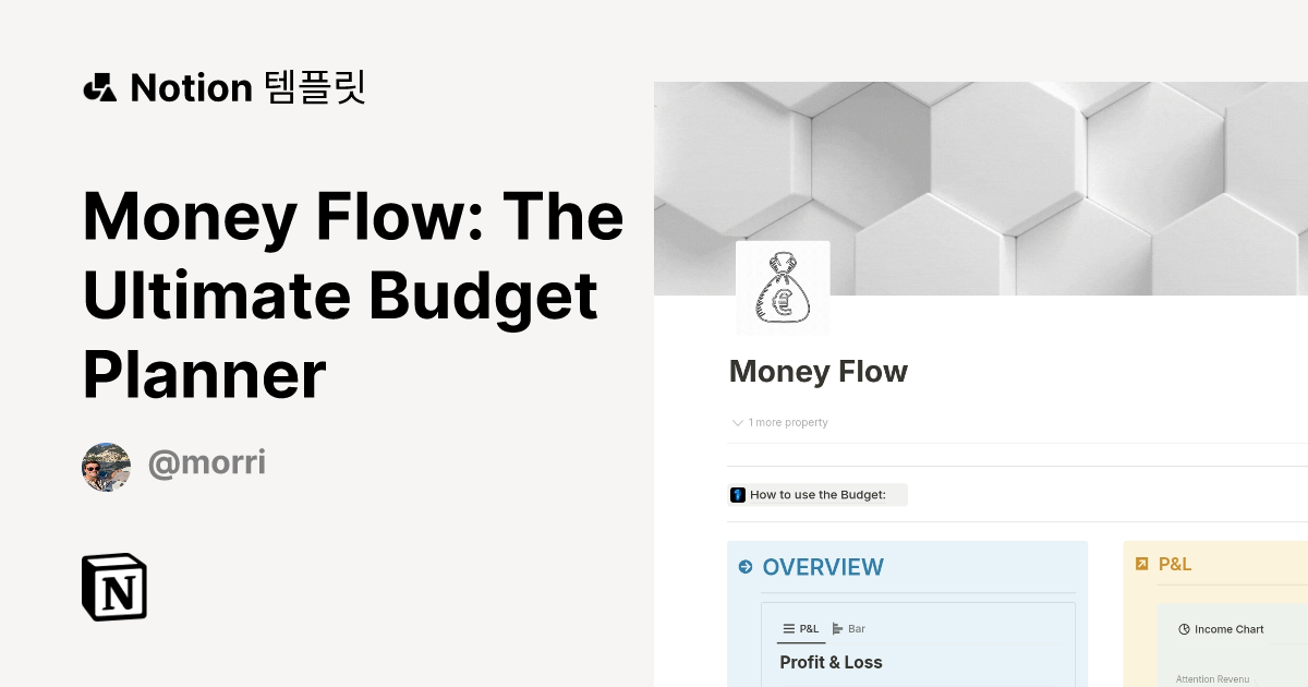 Money Flow: The Ultimate Budget Planner 템플릿 | Notion (노션) 마켓플레이스