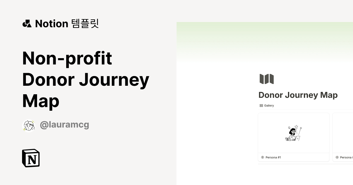 Non-profit Donor Journey Map 템플릿 | Notion (노션) 마켓플레이스