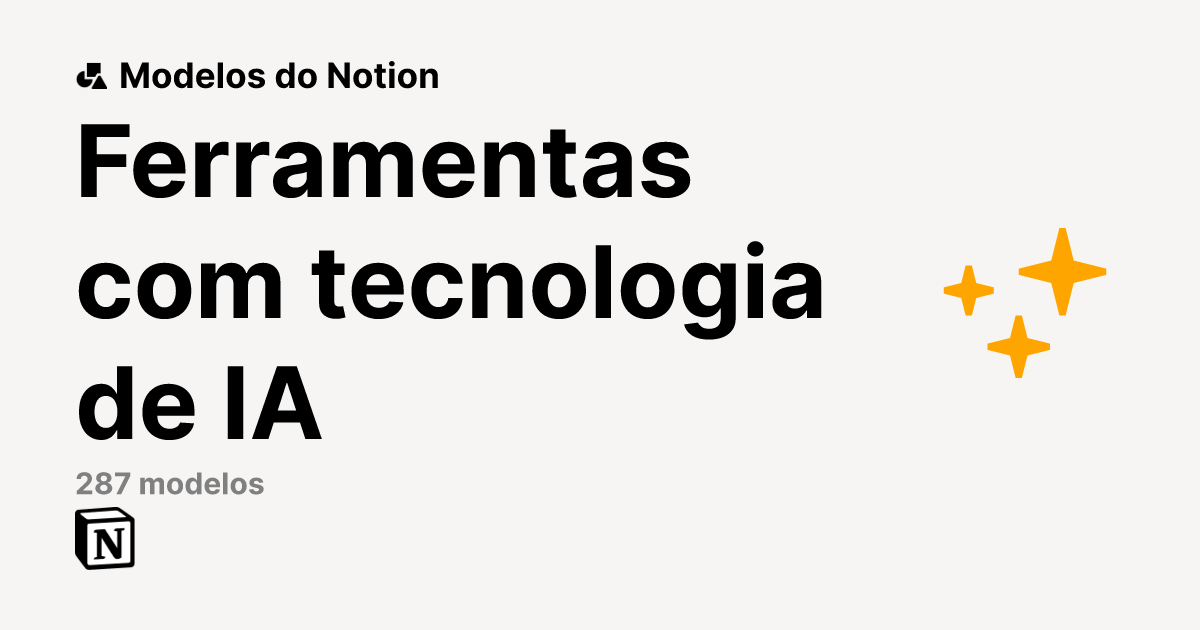 Modelo de ferramentas com tecnologia de IA | Marketplace do Notion