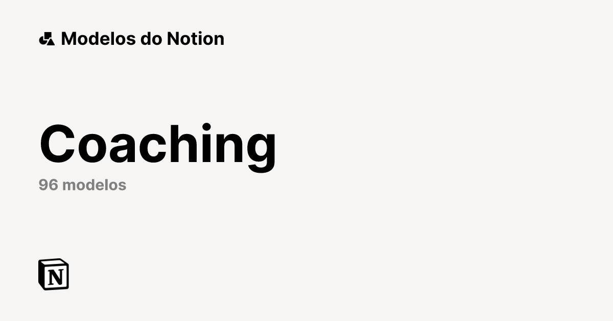 Modelos grátis para Coaching do Notion | Marketplace do Notion