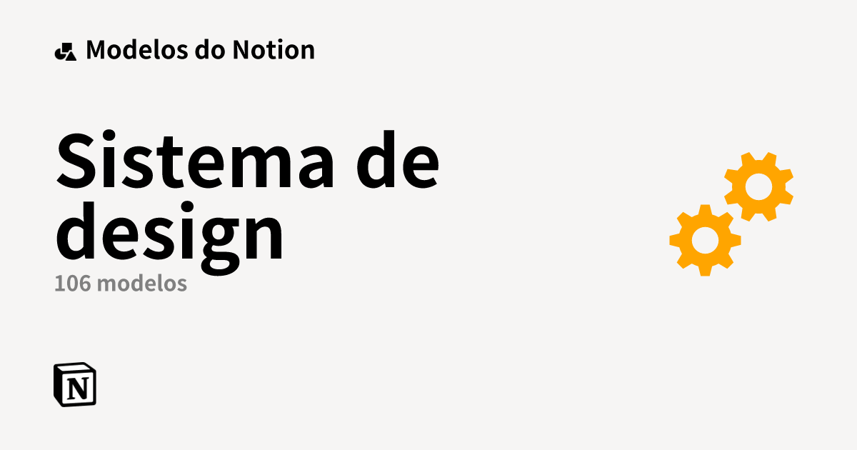 Principais modelos da categoria Sistema de design do Notion ...