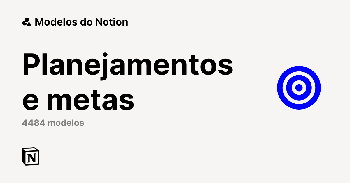 Melhores modelos para Planejamentos e metas do Notion | Marketplace do Notion