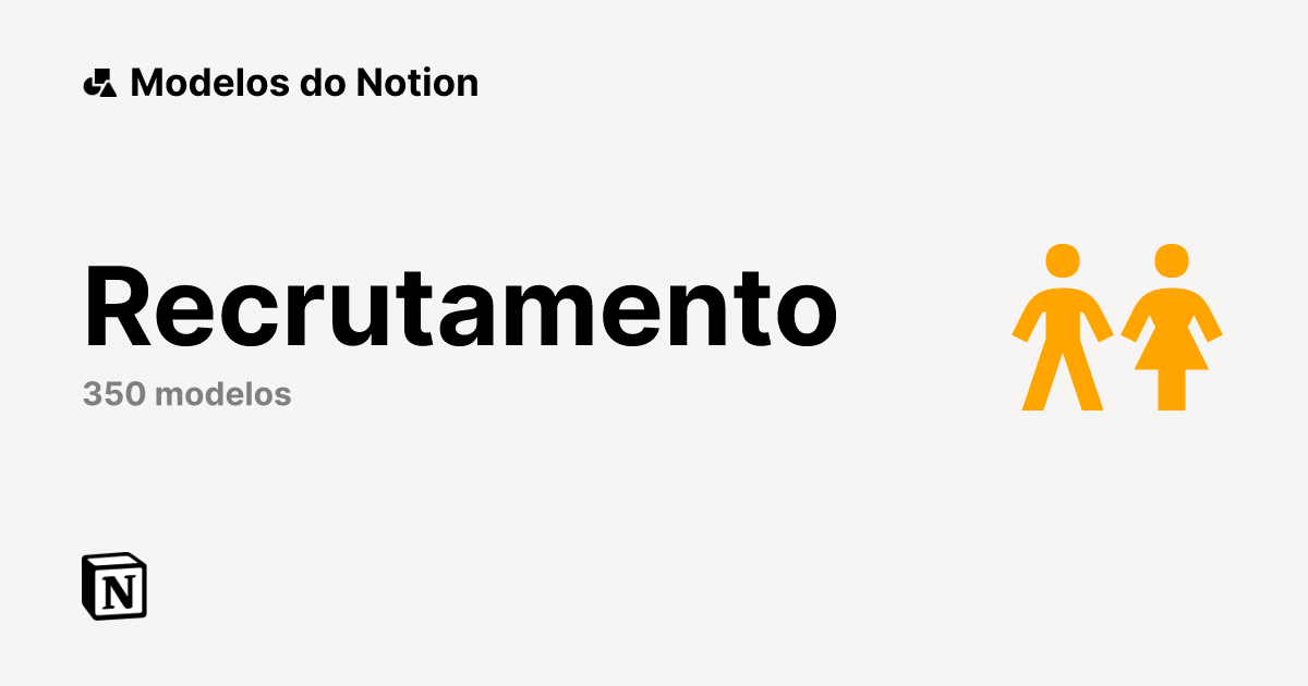 Principais modelos da categoria Recrutamento do Notion | Marketplace do ...