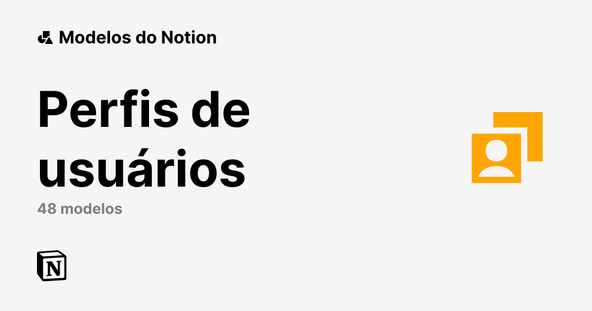 Principais modelos da categoria Perfis de usuários do Notion ...
