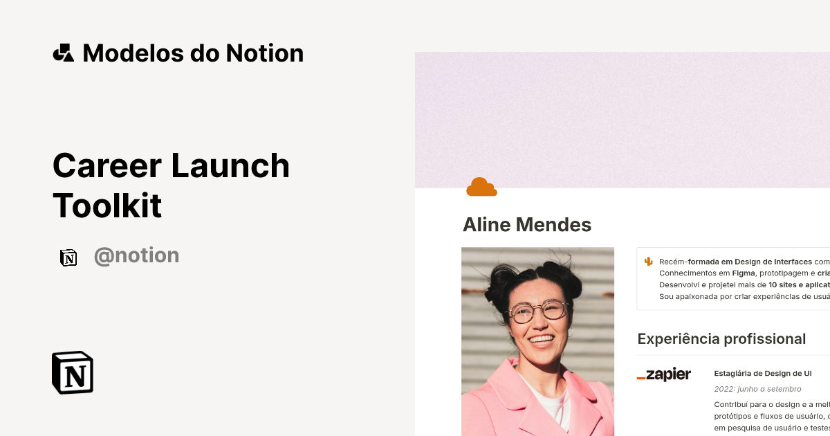 Career Launch Toolkit | Marketplace de Modelos do Notion