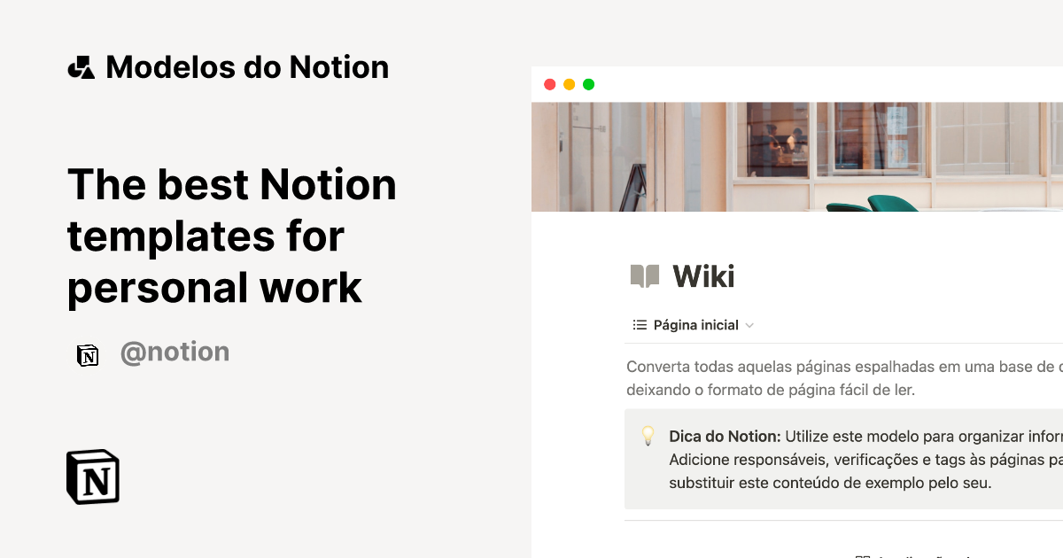 The best Notion templates for personal work | Marketplace de Modelos do ...