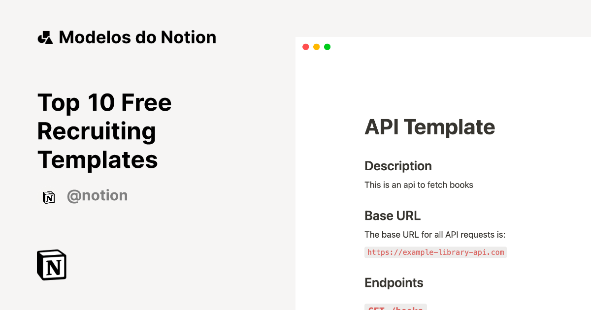 Top 10 Free Recruiting Templates | Marketplace de Modelos do Notion