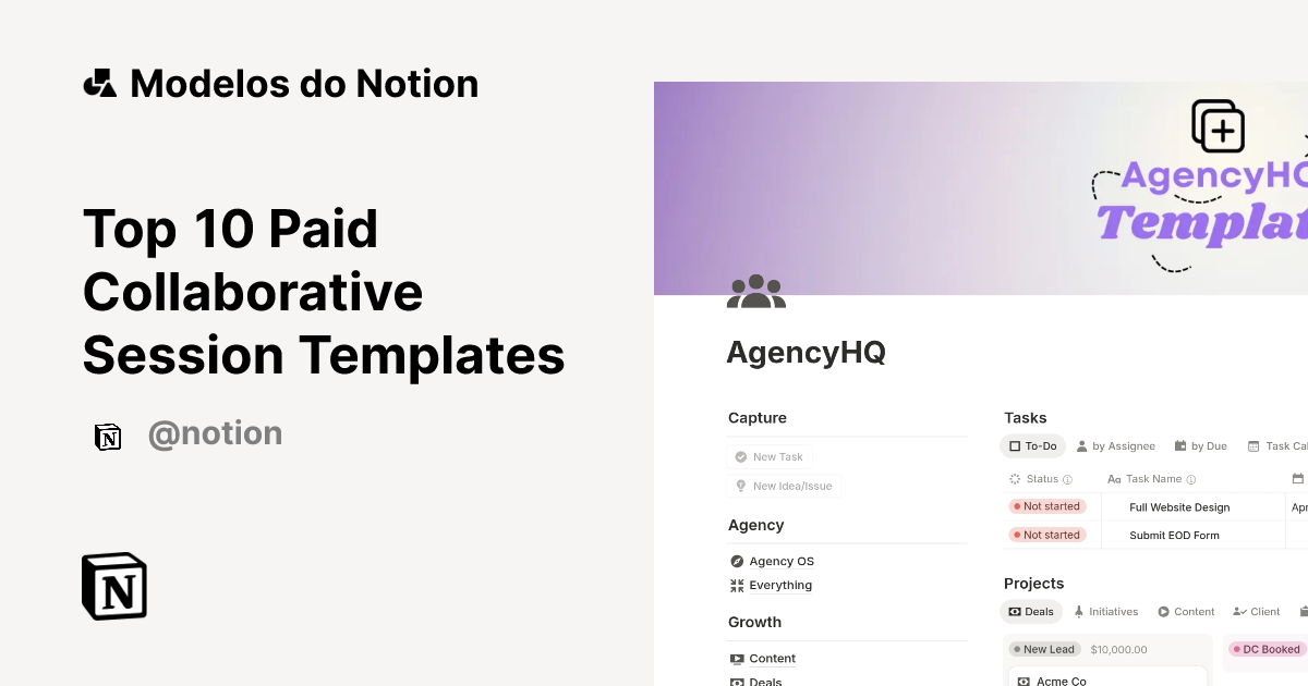Top 10 Paid Collaborative Session Templates | Marketplace de Modelos do ...