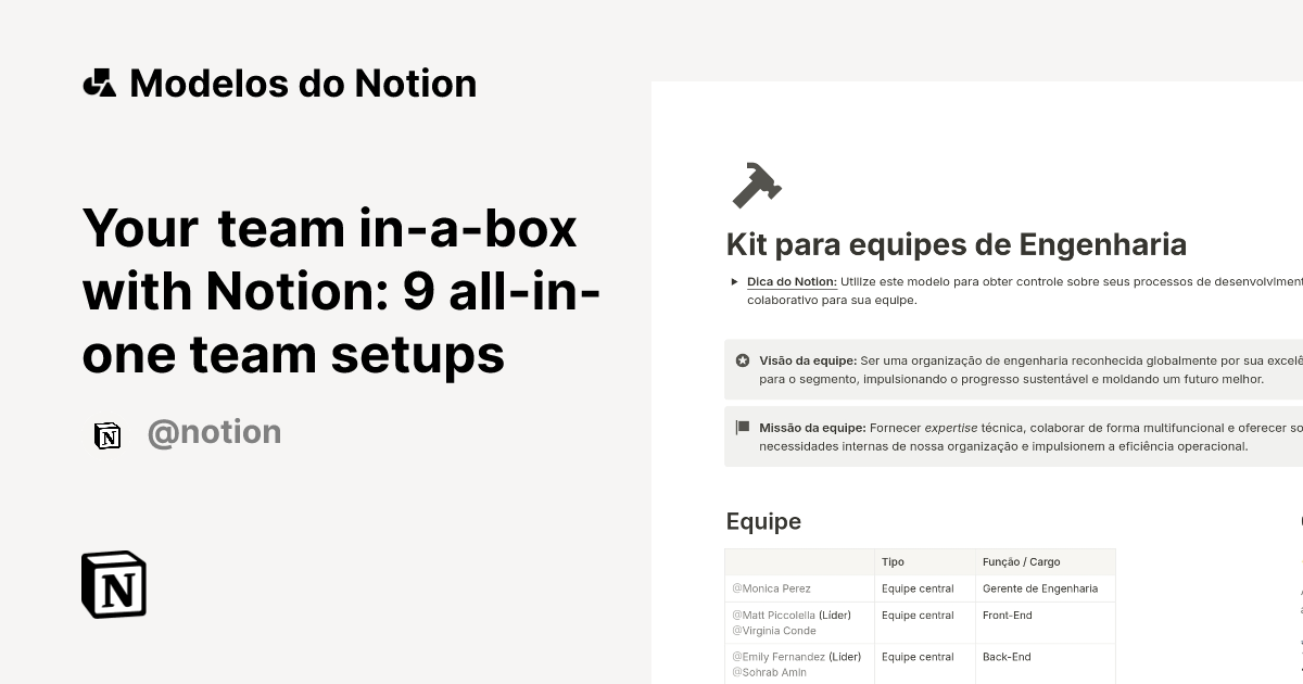 Your team in-a-box with Notion: 9 all-in-one team setups | Marketplace ...