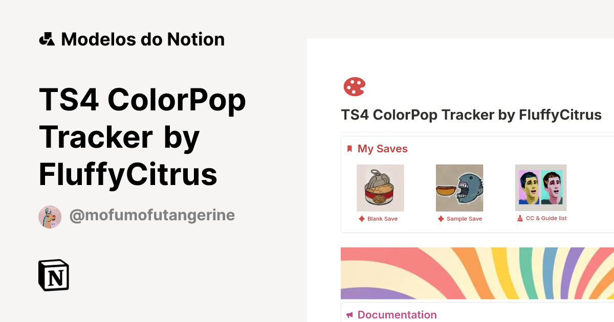 TS4 ColorPop Tracker by FluffyCitrus Modelo por MofumofuTangerine ...