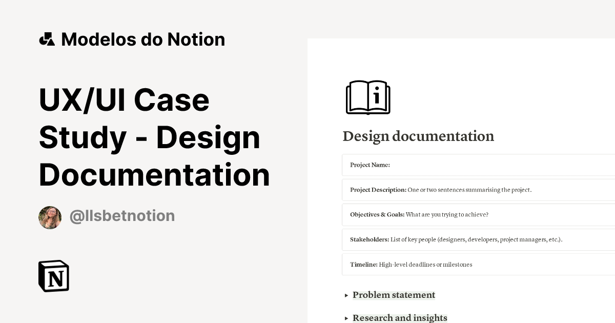 UX/UI Case Study - Design Documentation Modelo por llsbet | Marketplace ...