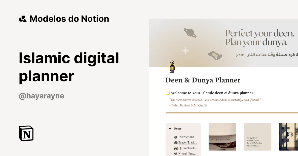Modelo The Ultimate Muslim Life Planner: Deen +Dunya tracker ...