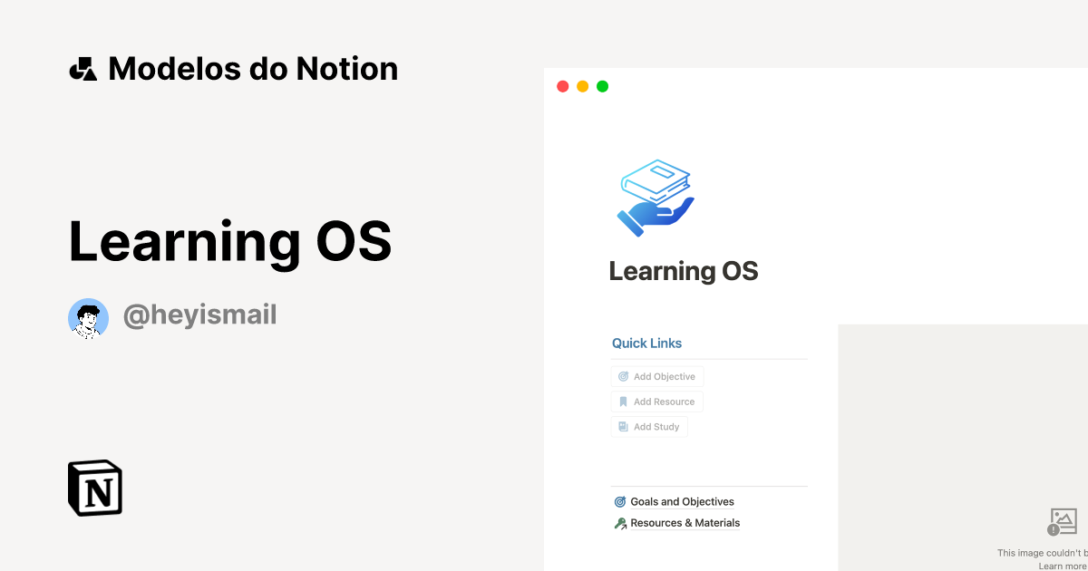 Modelo Learning OS | Marketplace do Notion