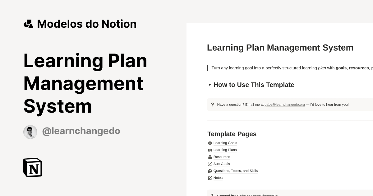 Learning Plan Management System Modelo por Gabe Fernandez | Marketplace ...