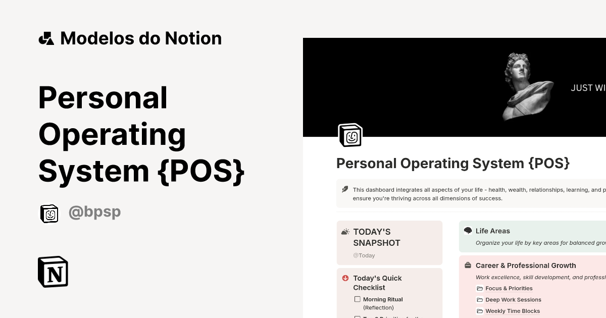 Personal Operating System {POS} Modelo por BluePrint Strategy Partners ...