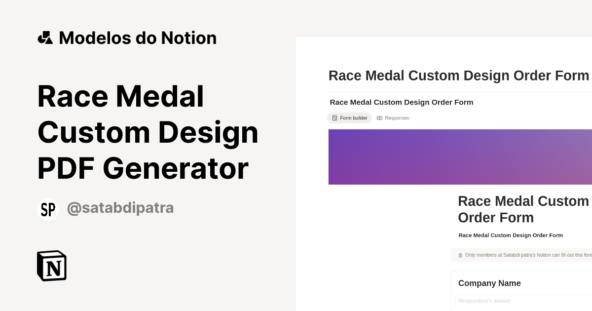 Race Medal Custom Design PDF Generator Modelo por Satabdi Patra ...