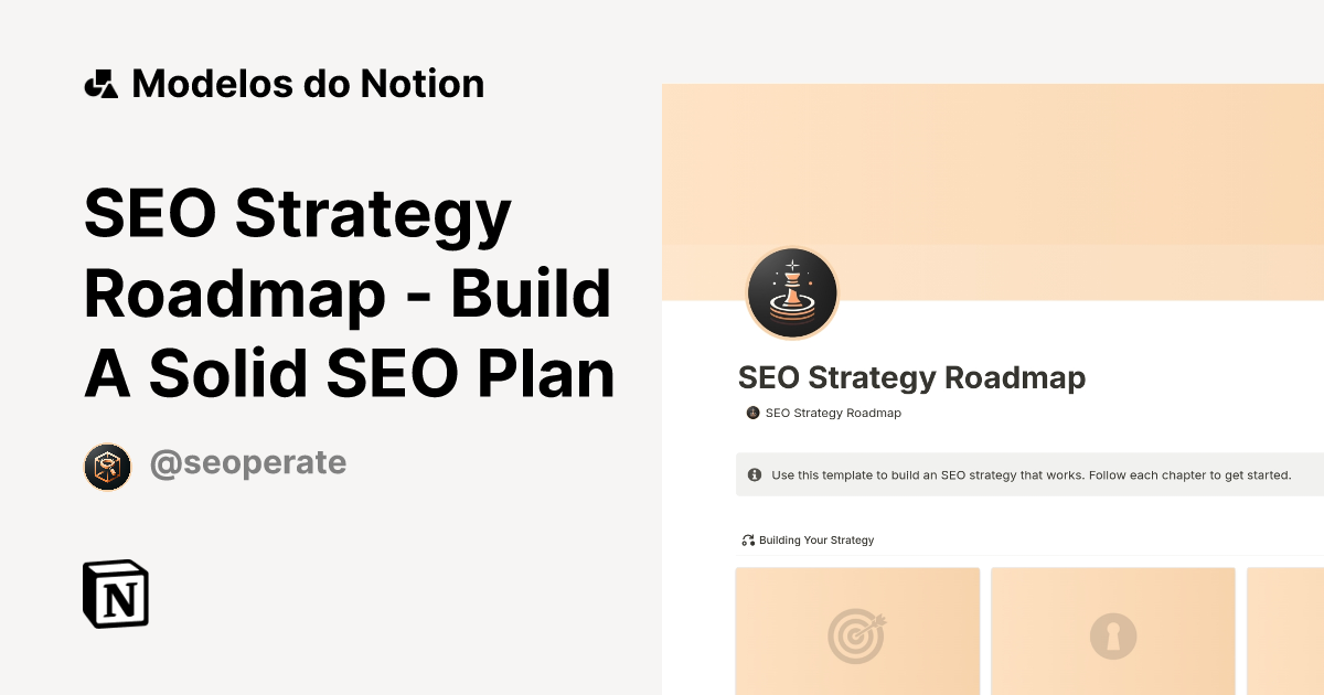 Modelo SEO Strategy Roadmap - Build A Solid SEO Plan | Marketplace do ...
