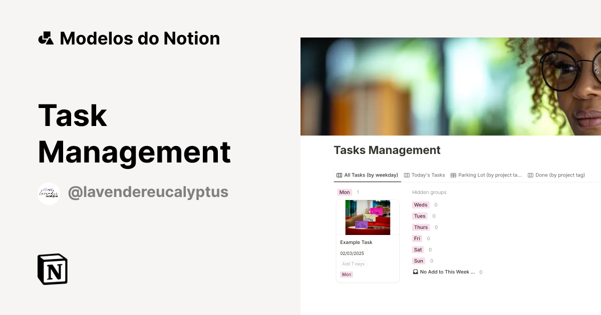 Modelo Task Management | Marketplace do Notion