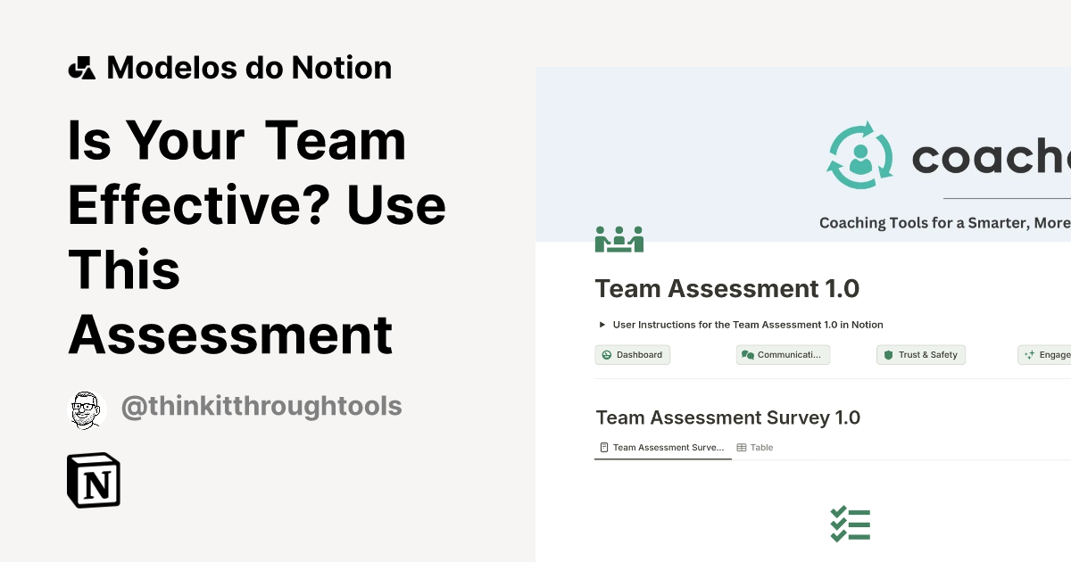 Is Your Team Effective? Use This Assessment Modelo por Think It Through ...
