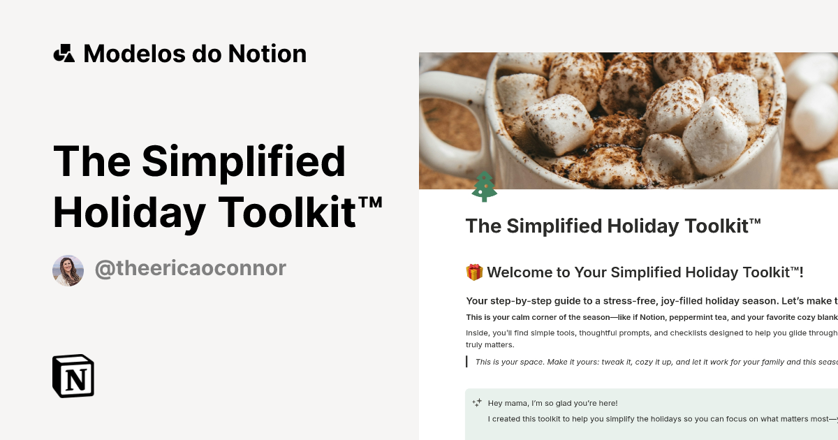 The Simplified Holiday Toolkit™ Modelo por Erica O'Connor | Marketplace ...