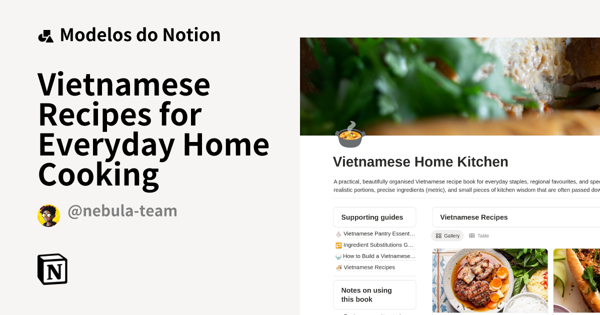 Vietnamese Recipes for Everyday Home Cooking Modelo por Nebula ...