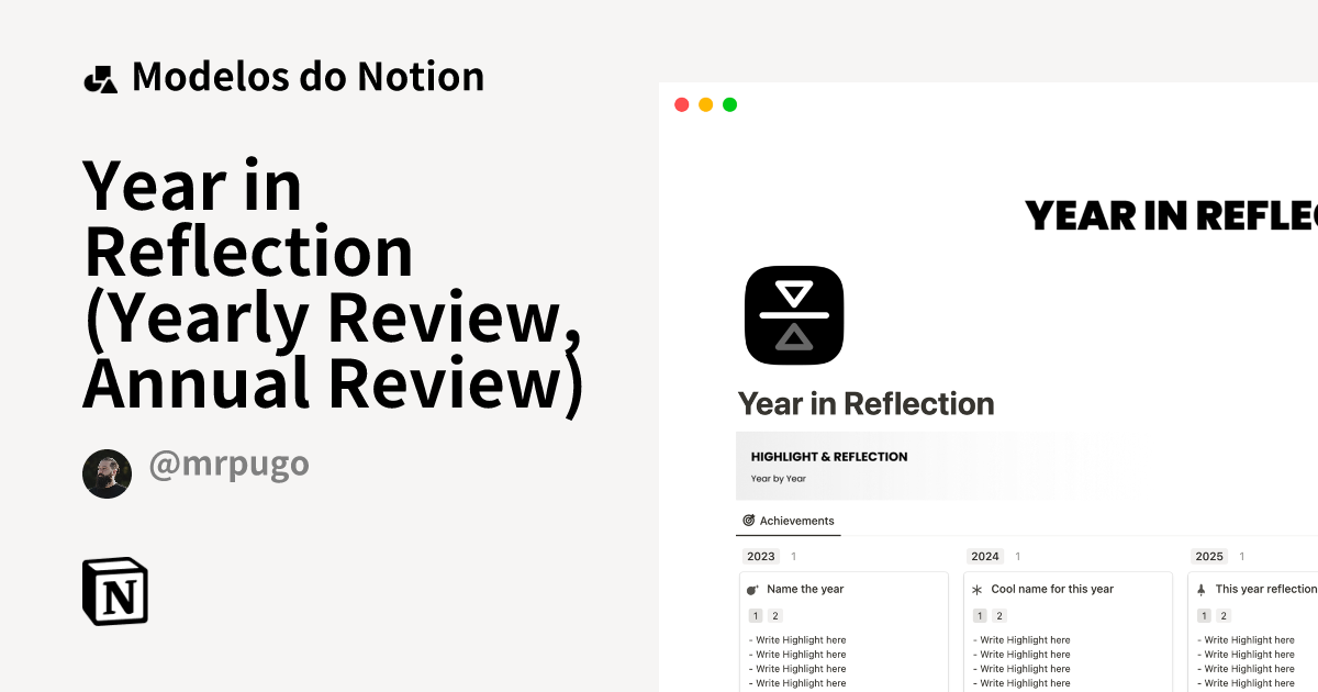 Modelo Year in Reflection (Yearly Review, Annual Review) | Marketplace ...