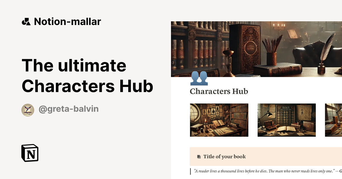 The ultimate Characters Hub Mall efter Greta Balvin | Marknadsplats för ...