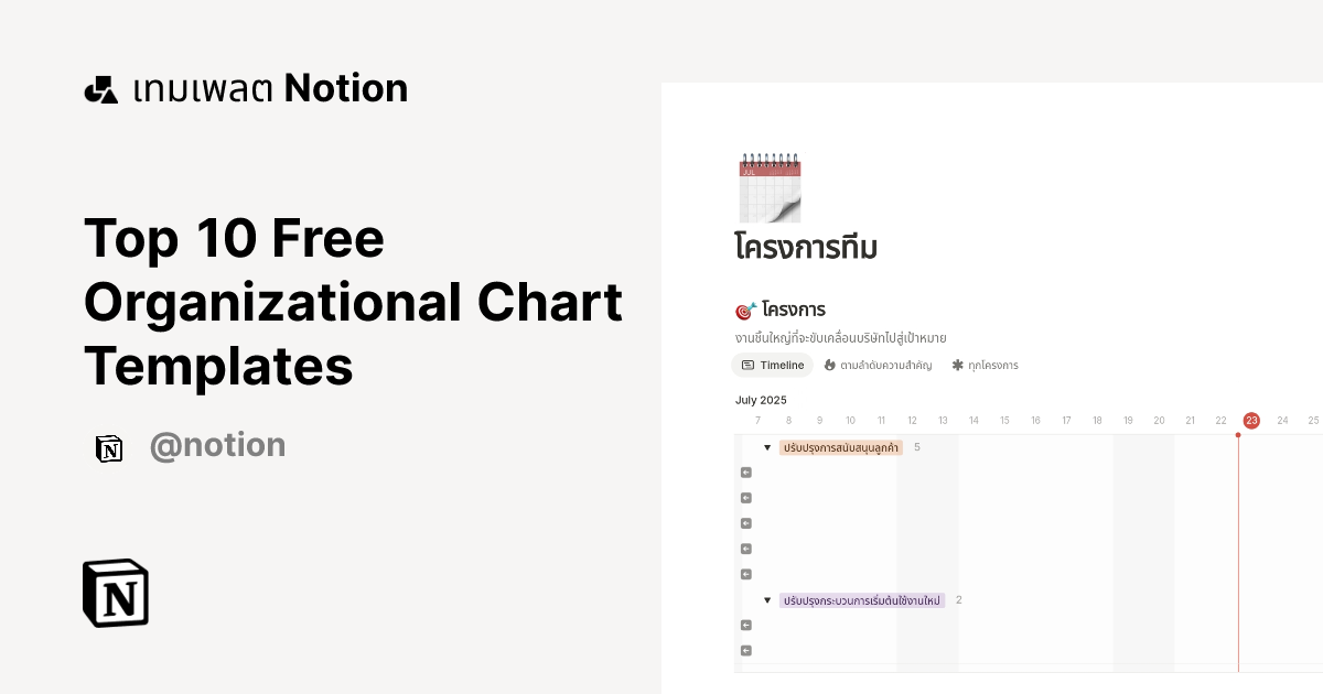 Top 10 Free Organizational Chart Templates | มาร์เก็ตเพลสเทมเพลต Notion