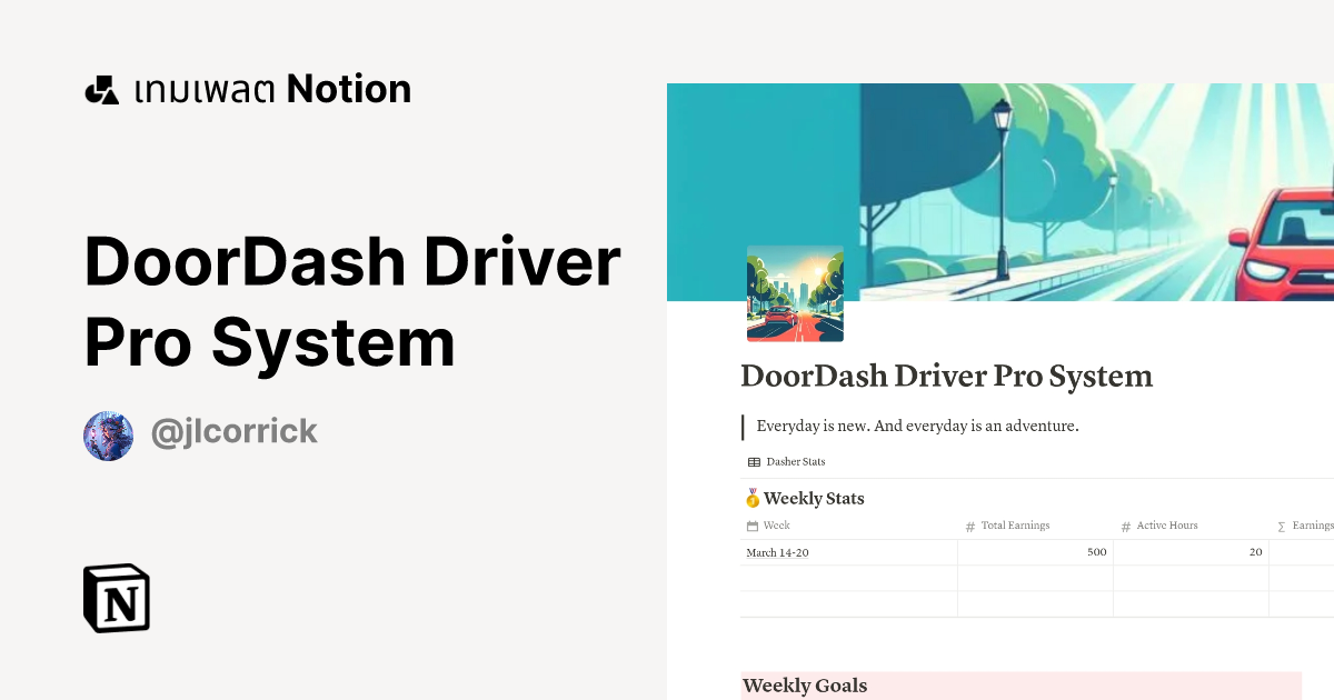 เทมเพลต DoorDash Driver Pro System โดย Template Alchemy | มาร์เก็ตเพลส ...