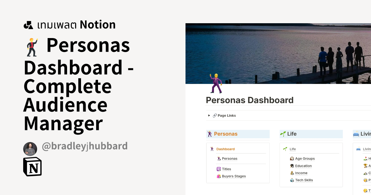 เทมเพลต 🕺 Personas Dashboard - Complete Audience Manager โดย Bradley J. Hubbard | มาร์เก็ตเพลส ...