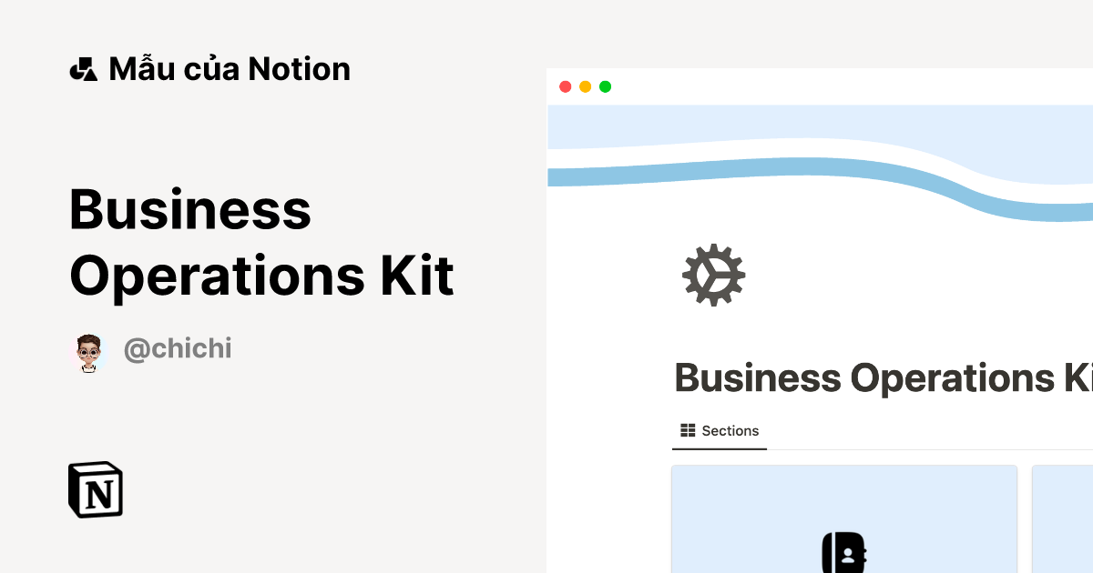 Mẫu Business Operations Kit | Thị trường Notion