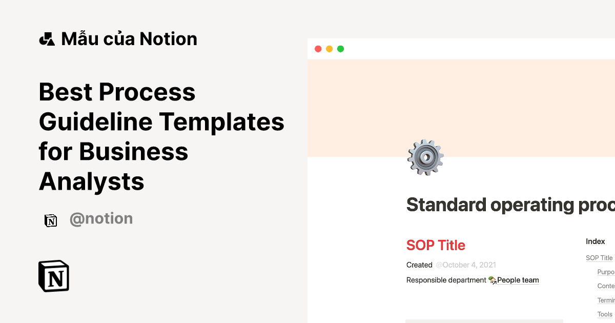 Best Process Guideline Templates for Business Analysts | Thị trường mẫu ...