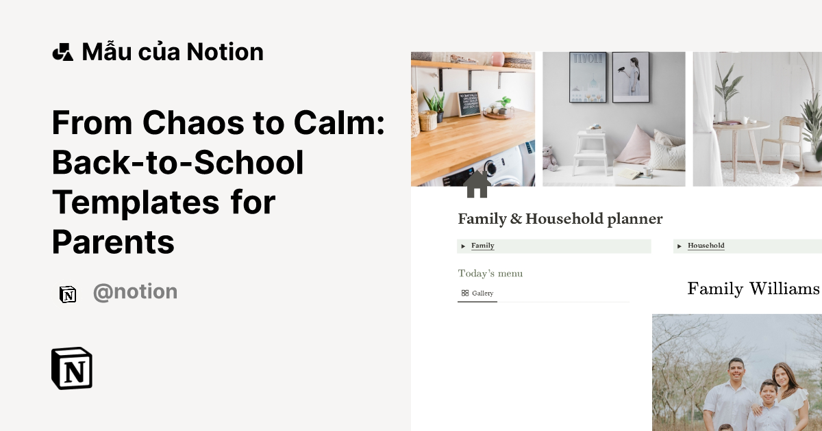 From Chaos to Calm: Back-to-School Templates for Parents | Thị trường ...