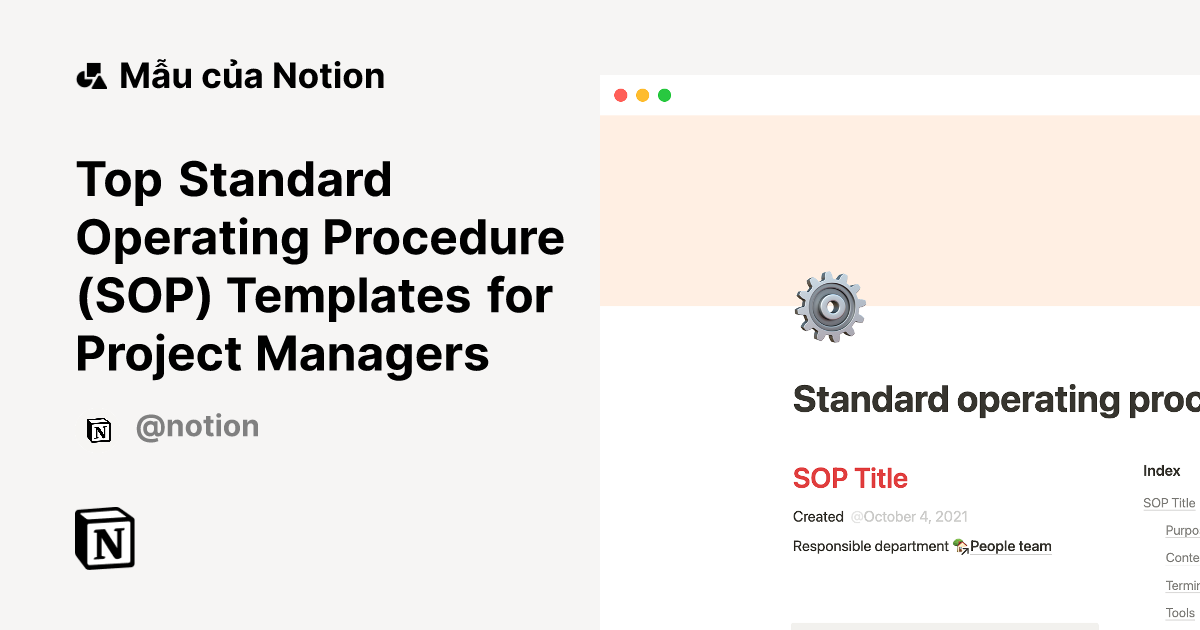 Top Standard Operating Procedure (SOP) Templates for Project Managers ...