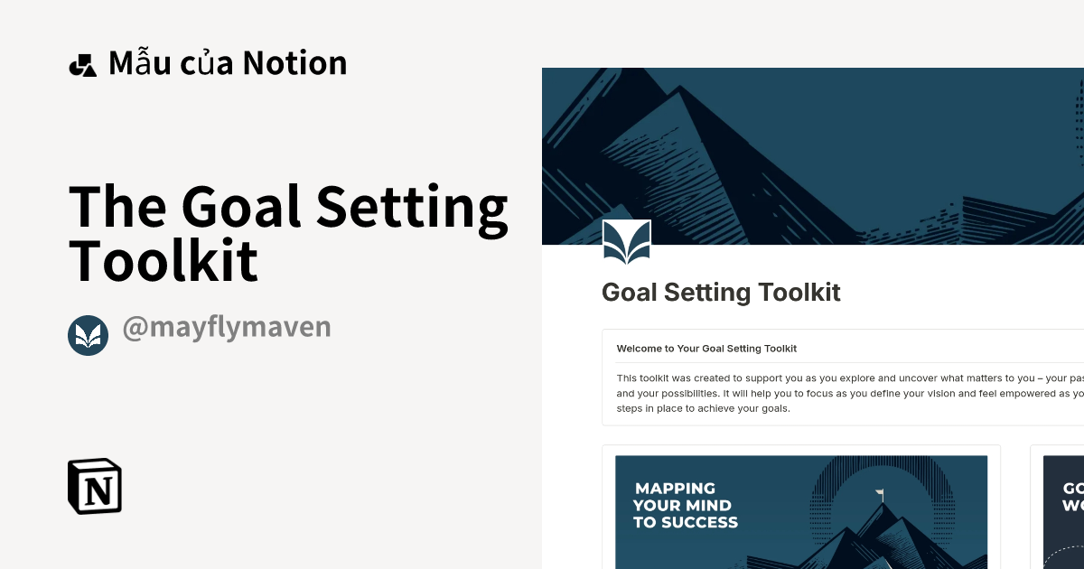 Mẫu The Goal Setting Toolkit | Thị trường Notion