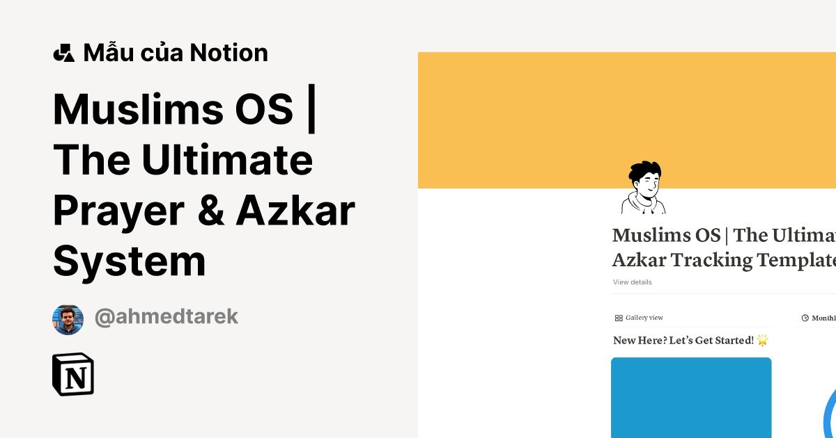 Muslims OS | The Ultimate Prayer & Azkar System Mẫu do Ahmed Tarek tạo ...