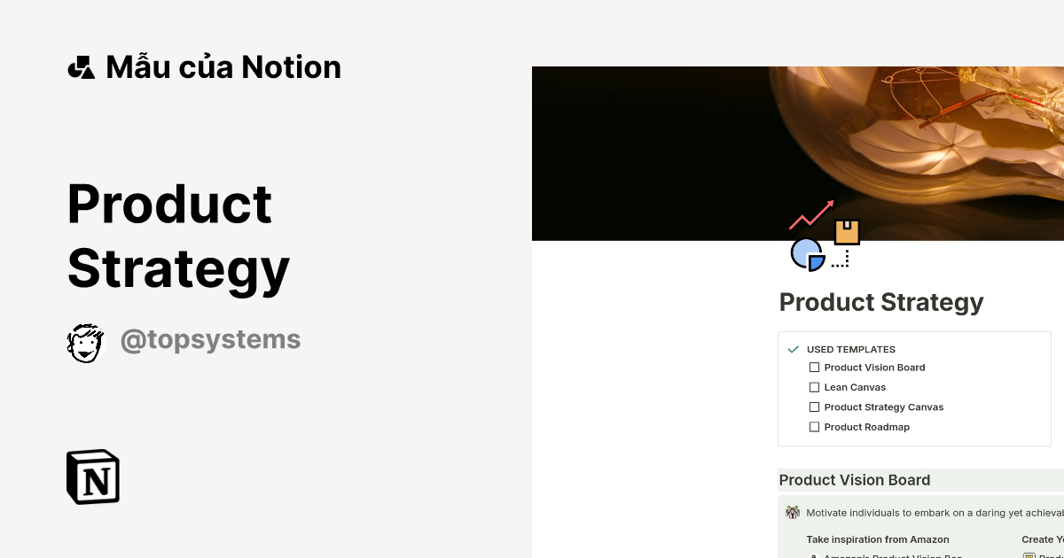 Mẫu Product Strategy | Thị trường Notion