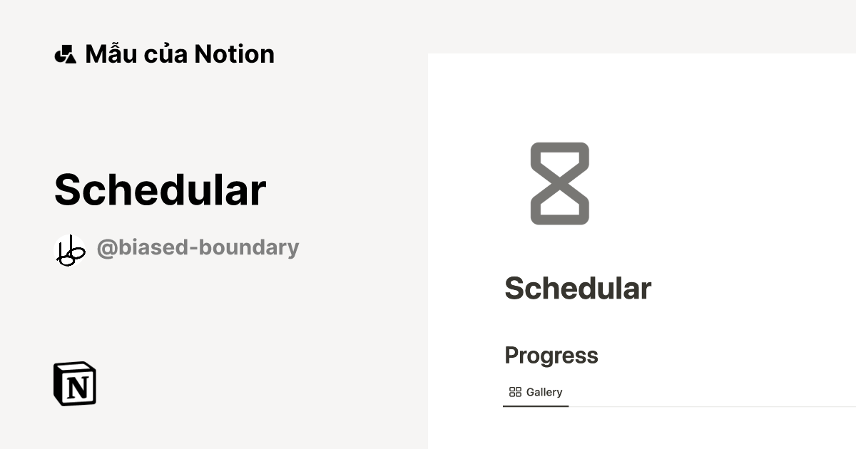 Mẫu Schedular | Thị trường Notion
